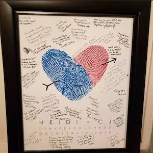 Contemporary Wedding Guestbook Idea for Modern Couples made with Your ...